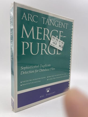 Vintage ARC Tangent Merge-Purge Software For IBM Under Ms-dos 3.0 New ...