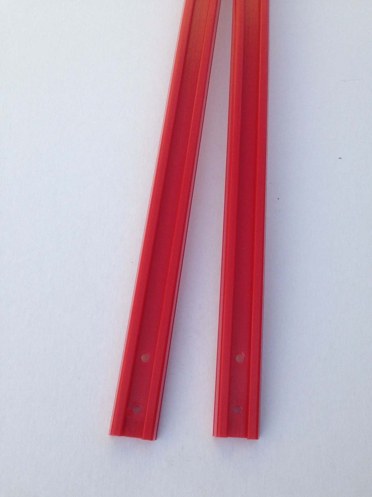 UHMW Hyfax Slides for Polaris EDGE - Profile 22 56" long - pair - RED ...