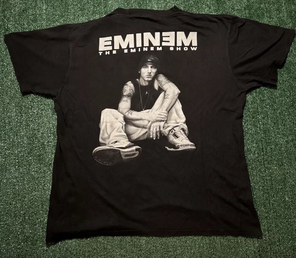 Vintage Eminem Shirt Rap Tee Tour Album Ice Cube NWA Wutang Clan Bone ...