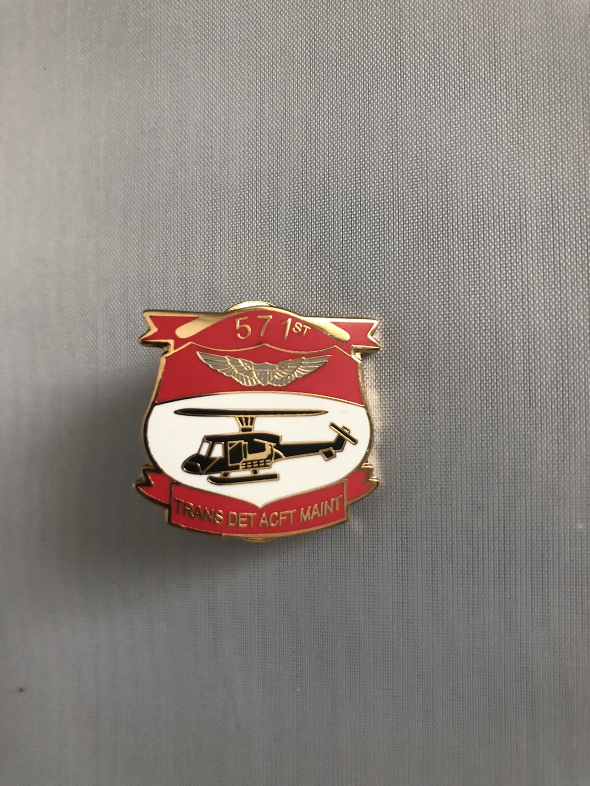 Pin Army Vietnam 571st Transportation Det ACFT Maint Lapel Pin From ...