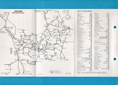 Midland Red Route Map ~ Wayfarer - Bus | Grelly UK
