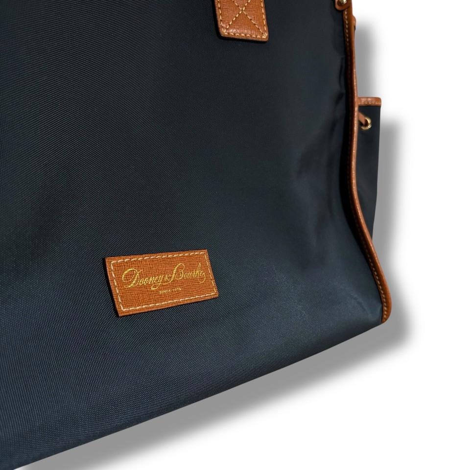 Dooney & Bourke Eva Bailey Travel Tote Bag Navy Blue / Brown Approx ...