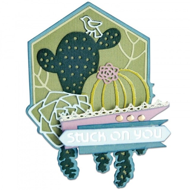 Sizzix 661932 Thinlits Die-succulent Silhouette 3pk by Lynda Kanase for sale online | eBay