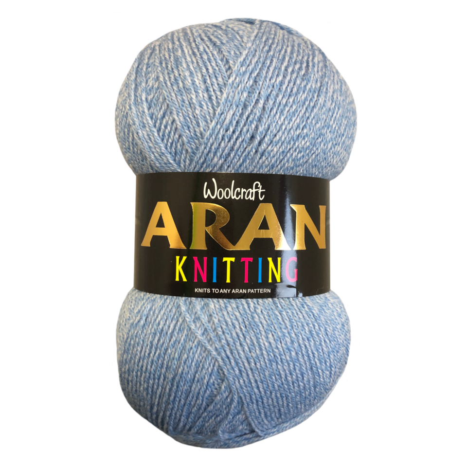 Aran Wool Woolcraft Aran 400g Knitting Yarn, Acrylic Or Wool Mix 40 ...