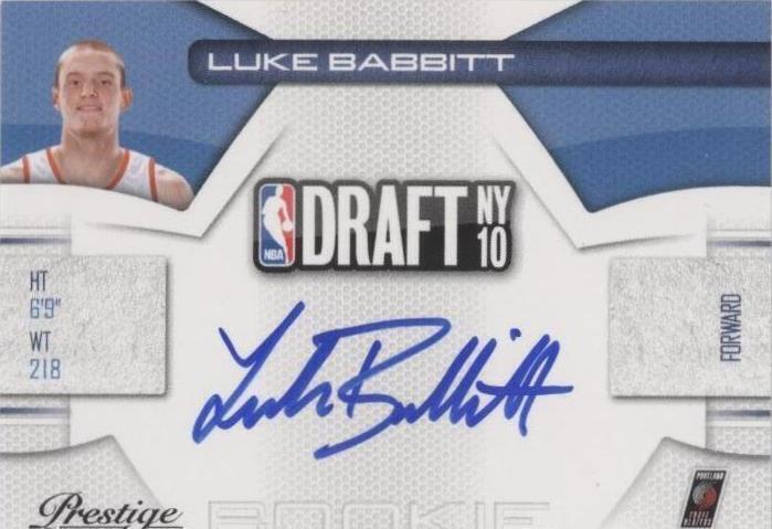 2010-11 Prestige - Nba Draft Class Luke Babbitt #16 Signatures /299 (AU ...