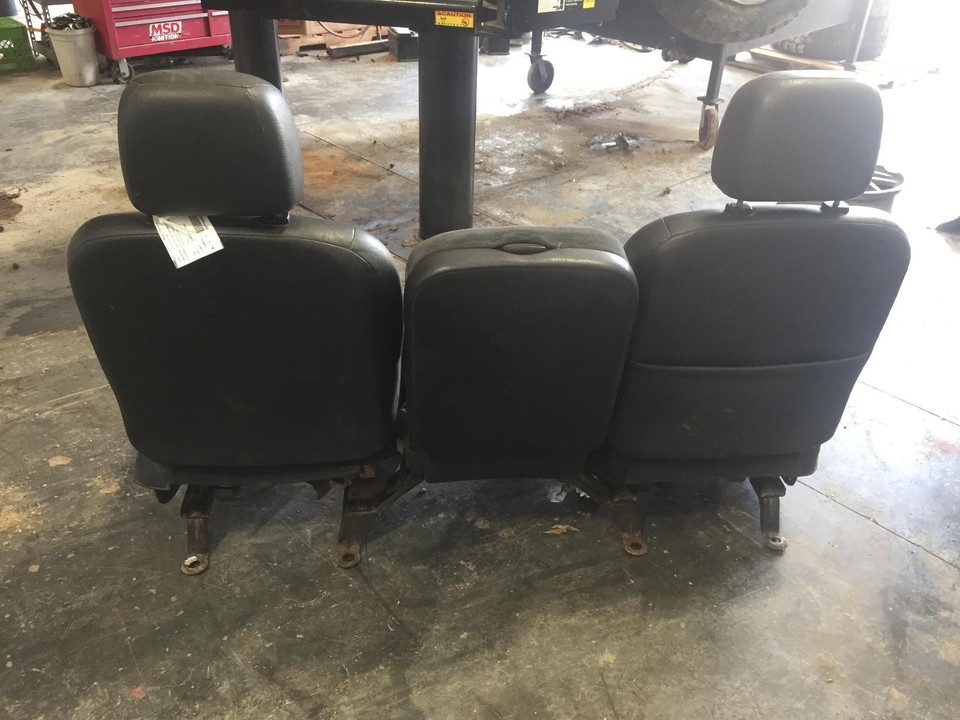 2003-2005 Dodge Ram 1500-3500 Gray Leather Split Bench Seats w/Console ...