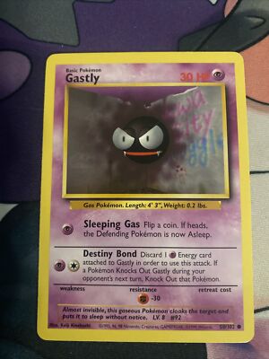 Pokemon TCG Base Set LP Gastly 50/102 | eBay