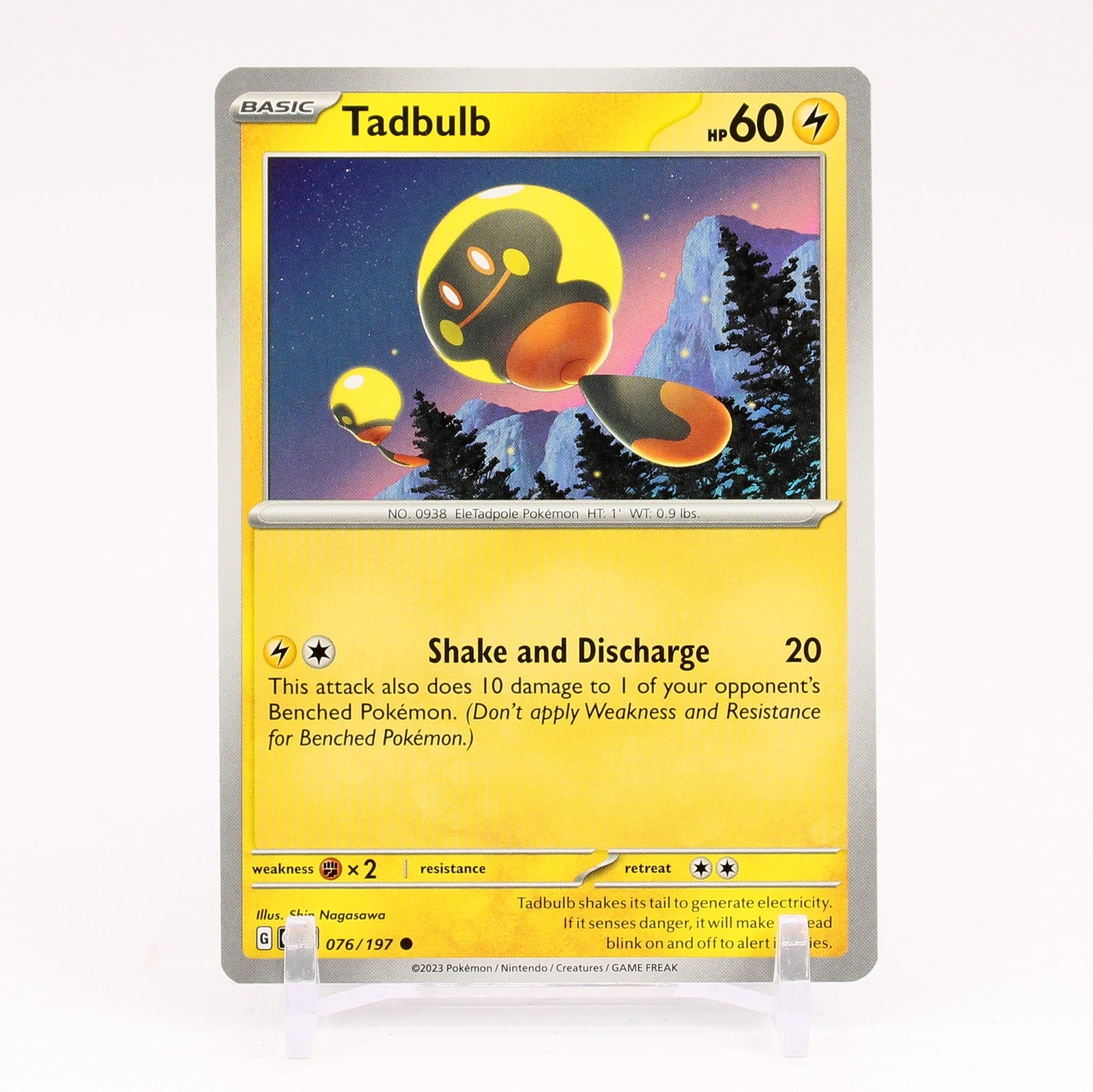 Pokémon TCG Tadbulb Sv03: Obsidian Flames 076/197 Regular Common for ...