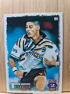 MORVIN EDWARDS🏆Dynamic 1995 Series 2 PANTHERS #101 Rugby League NRL ...