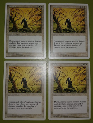 Karma x4 5th Fifth Edition 4x Playset Magic the Gathering MTG | eBay