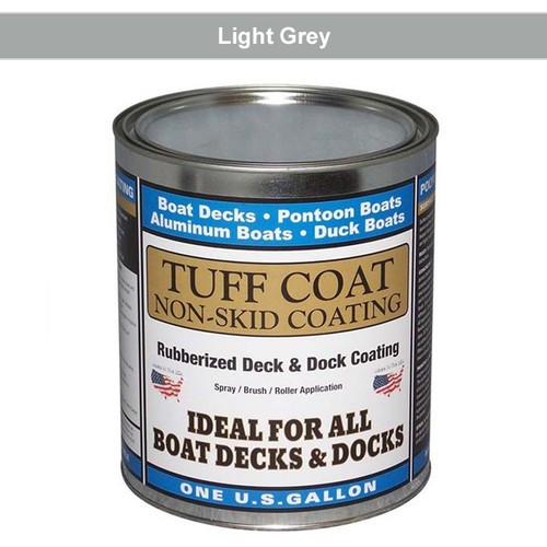 TUFF-COAT MARINE TUF-UT-111 Rubberized Deck Coating Light Grey 1 Gallon ...