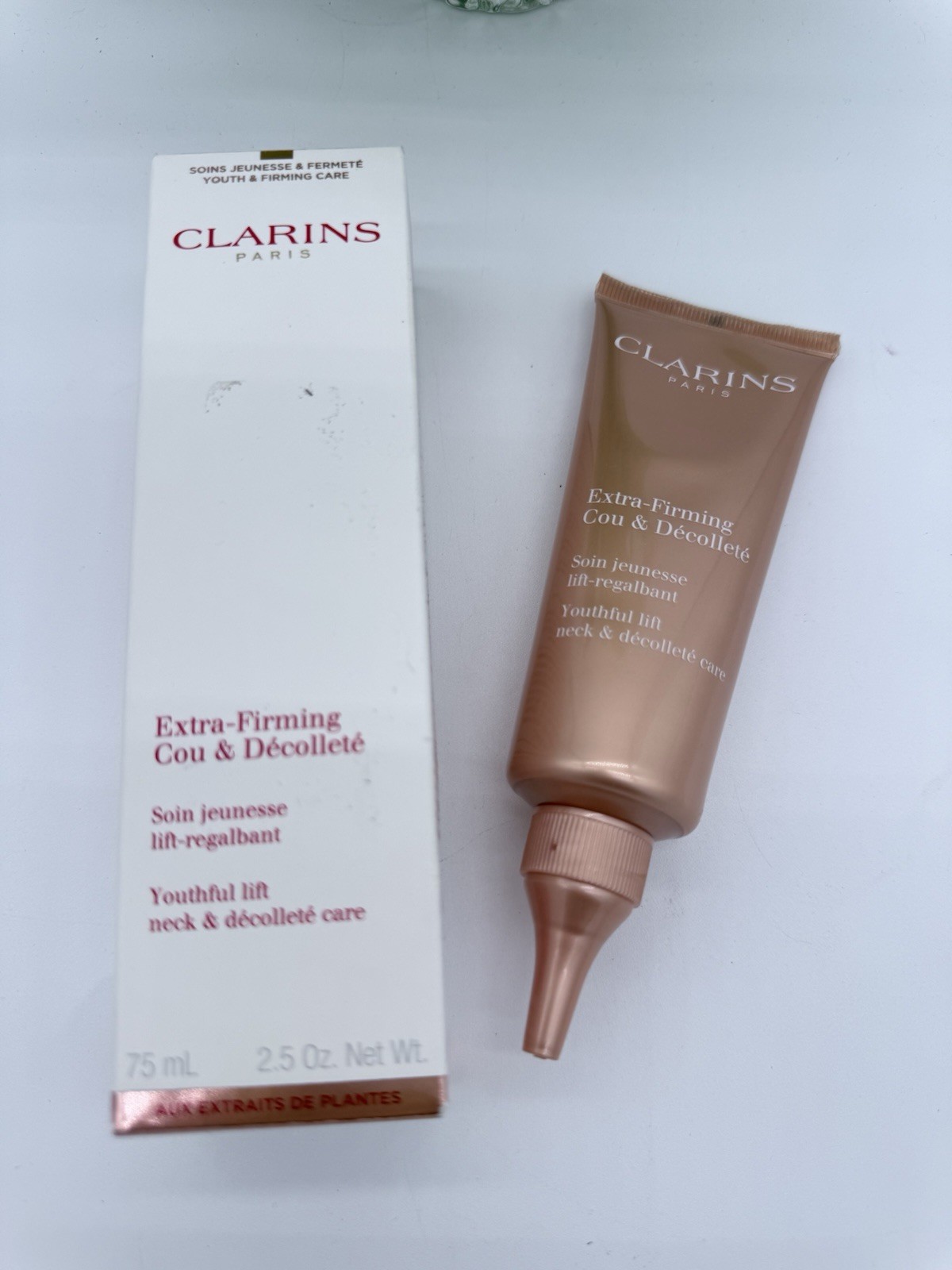 Clarins Extra Firming Neck & Decollete Care 2.4oz / 75ml 95% Full ...