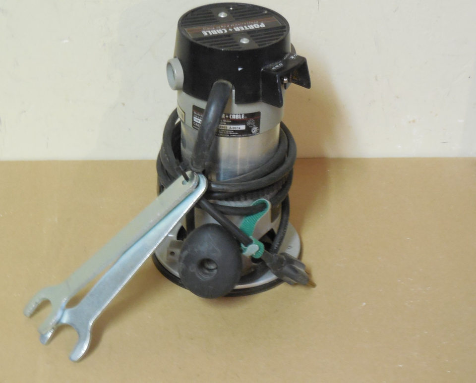 Porter Cable 6902 Heavy Duty Router 1001 Base 3/8 Collet Bit & Wrenches ...