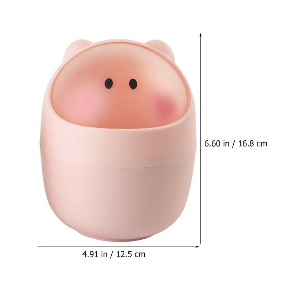 Tiny Garbage Bin Cartoon Trash Can Desktop Trash Bin Lovely Garbage Can ...