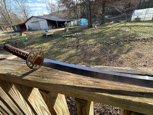 PRICE DROPPED! Hand forged katana sword by Rick Barrett, Samurai Clay ...