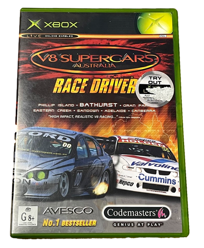 V8 Supercars Australia Race Driver XBOX Original PAL *Complete* | eBay