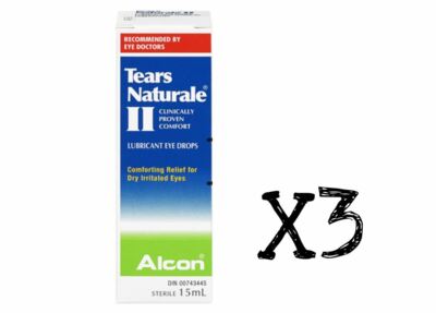 3x Alcon Tears Naturale II Polyquad Lubricant Eye Drops 15ml. By Alcon ...
