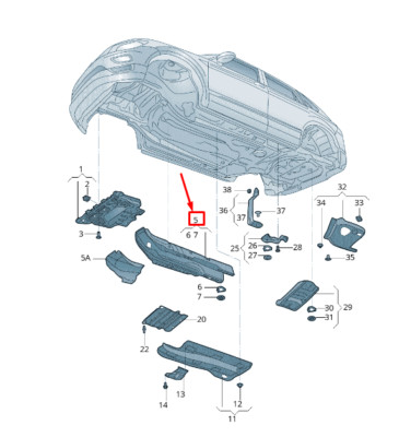NEW AUDI Q2 GA FRONT FLOOR PAN HEAT SHIELD 3Q0825469 ORIGINAL | eBay