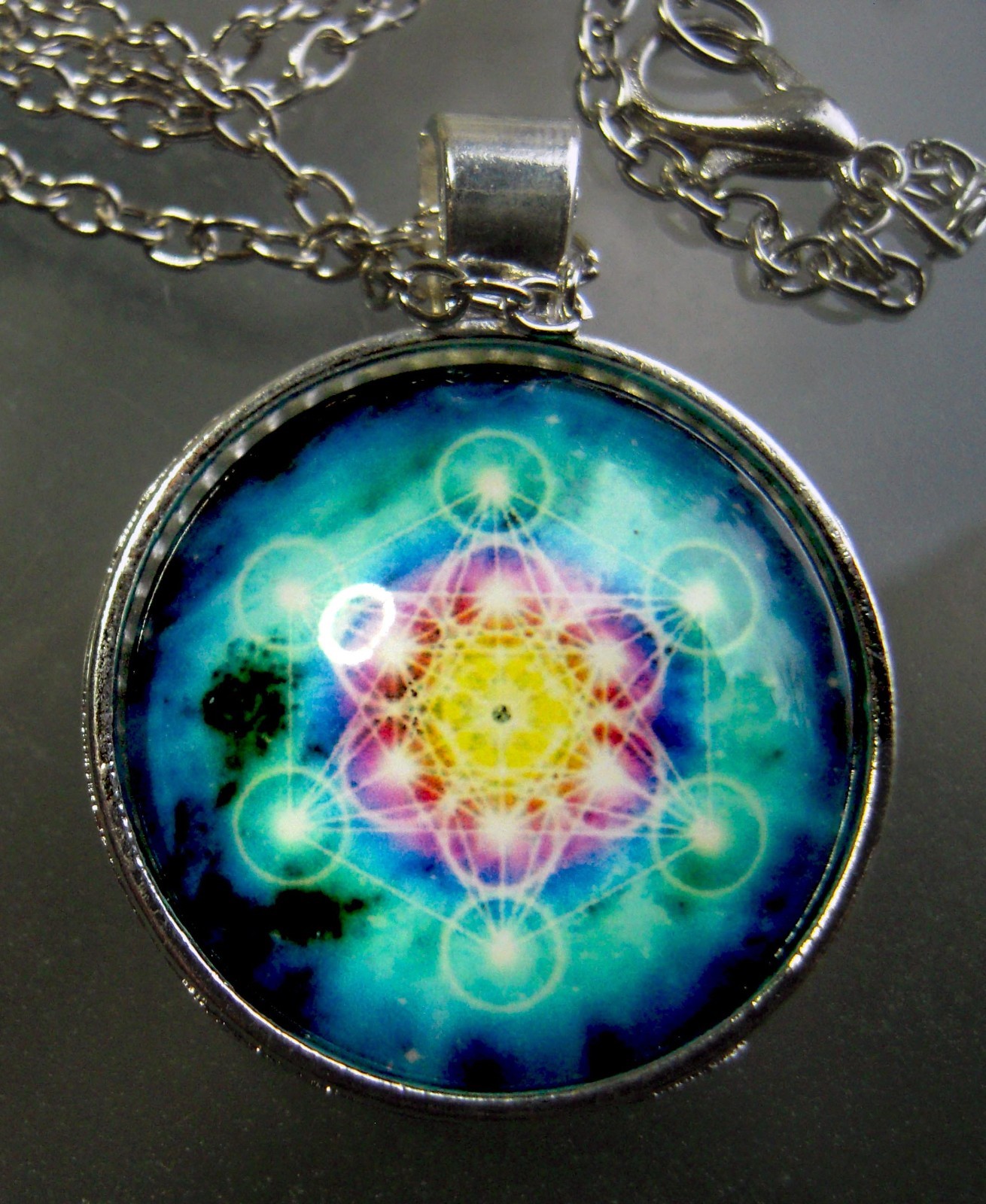 Sacred Geometry Pendant Metatron Buddhist Hindu Om Yoga Celtic 18-19 ...