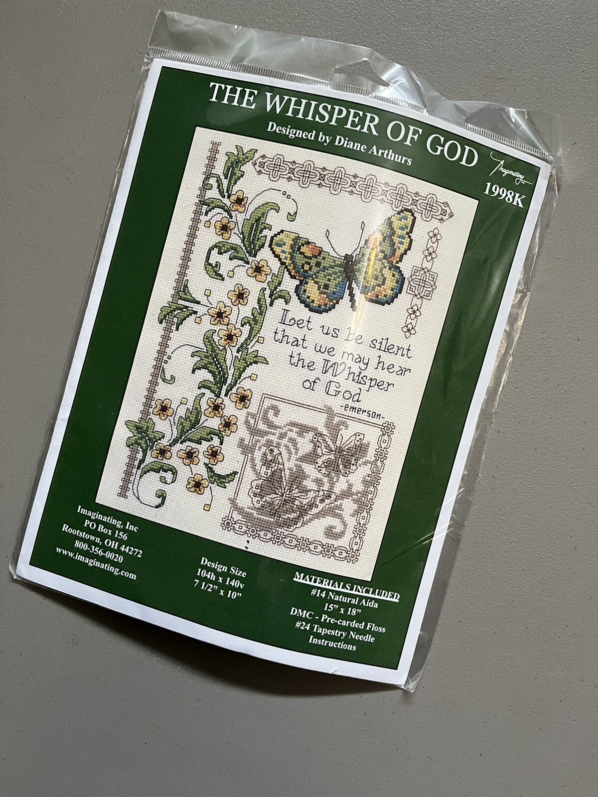 'The Whisper of God' Imaginating Cross Stitch Kit by Diane Arthurs ...