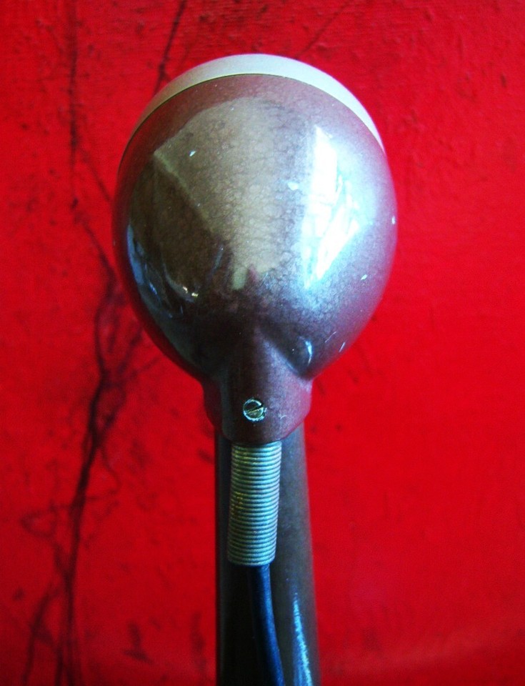 Vintage RARE 1940's RCA crystal microphone w stand brown bullet Shure ...