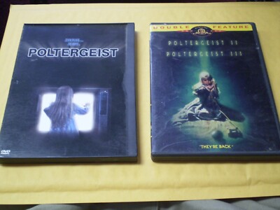 (3) Poltergeist Horror DVD Lot: Poltergeist I, II & III Steven ...