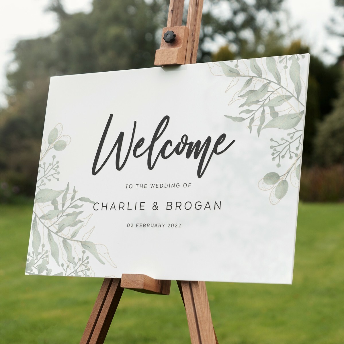 Rustic Wedding Welcome Sign