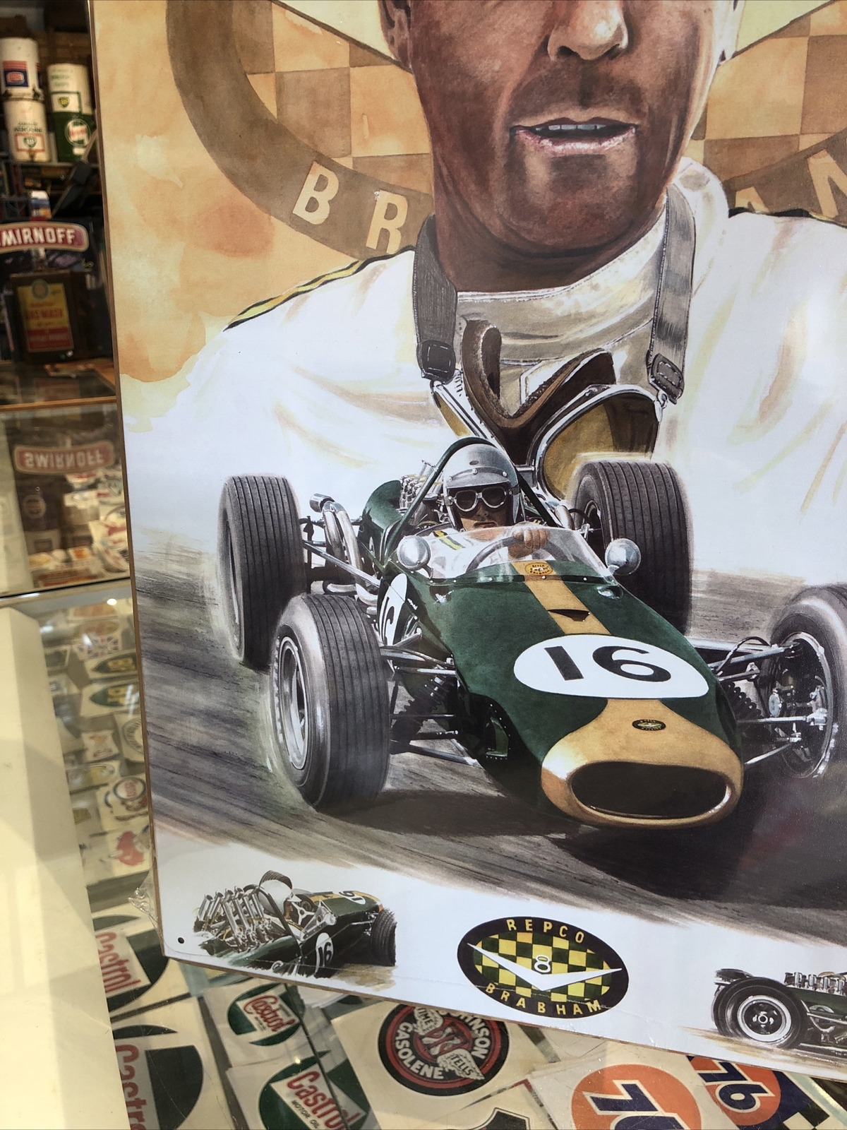 Jack Brabham Repco Reproduced Metal Sign | eBay