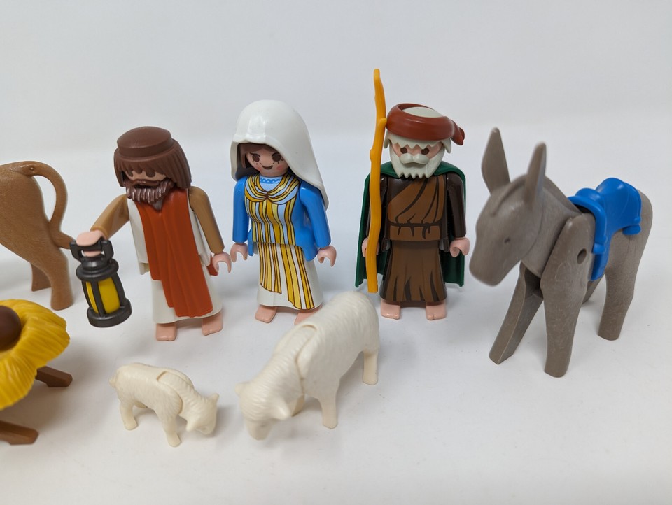 Playmobil Christmas Nativity Lot 5719 Parts Baby Jesus Mary Joseph ...