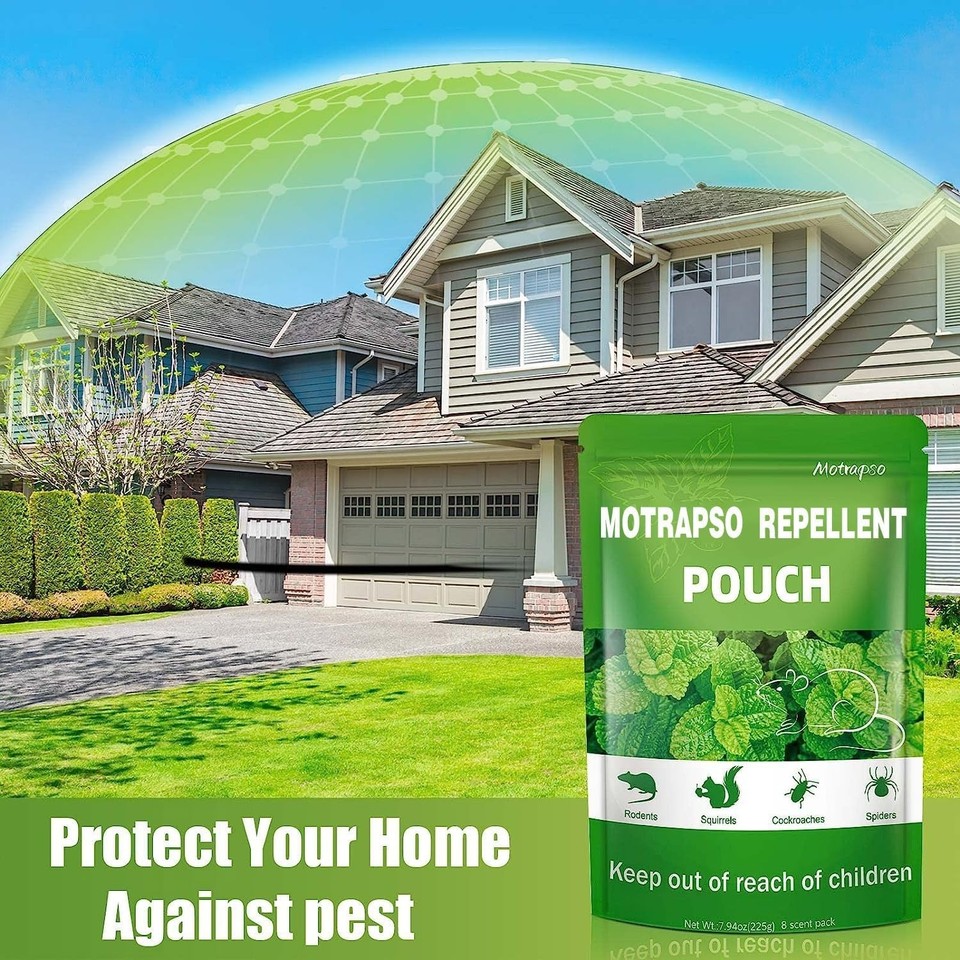 12 Pack Vamoose Natural Rodent Pest Control Repellent Pouch Peppermint ...