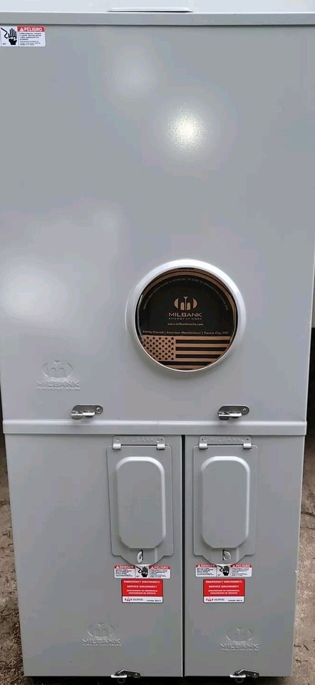 400 / 320 amp meter main disconnect panel Combo Lever Bypass dual 200 ...