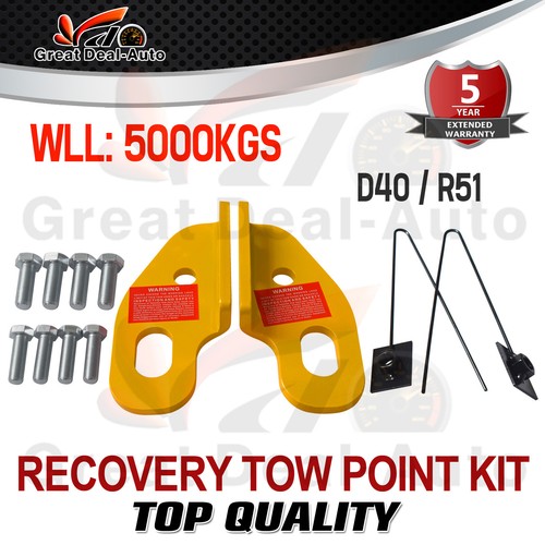 4WD Heavy Duty Recovery Tow Point Kit for Nissan D40 Navara 2005-2015 ...