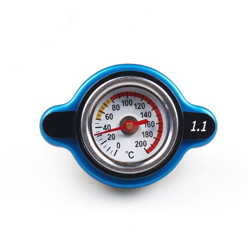 For Racing Thermostatic Gauge Radiator Cap 1.1 bar Big Head Water Temp ...