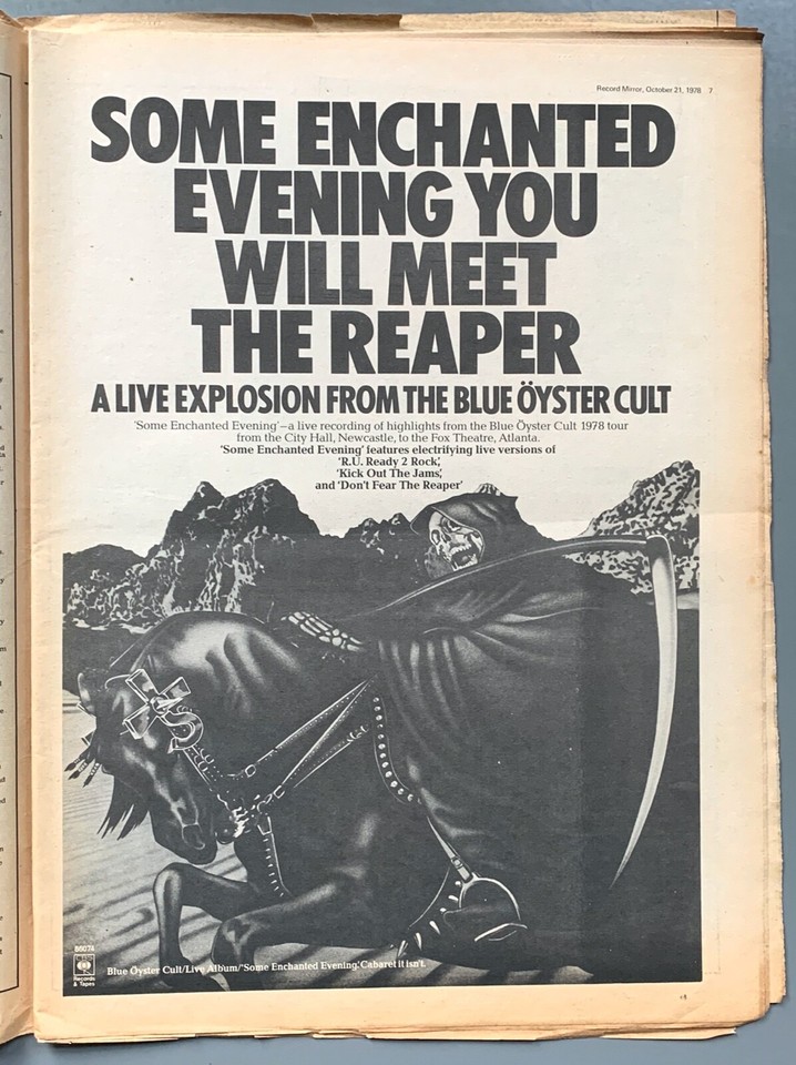 1978 VAN HALEN DAVID LEE ROTH UK MUSIC MAGAZINE RECORD MIRROR AC/DC | eBay