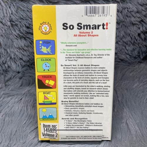 So Smart - Shapes (VHS, 1999) for sale online | eBay
