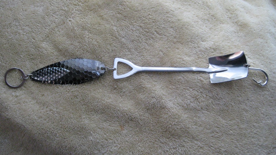 Fishing Shovel Spoons Garden Flatware Plates Dessert Stainless Steel ...