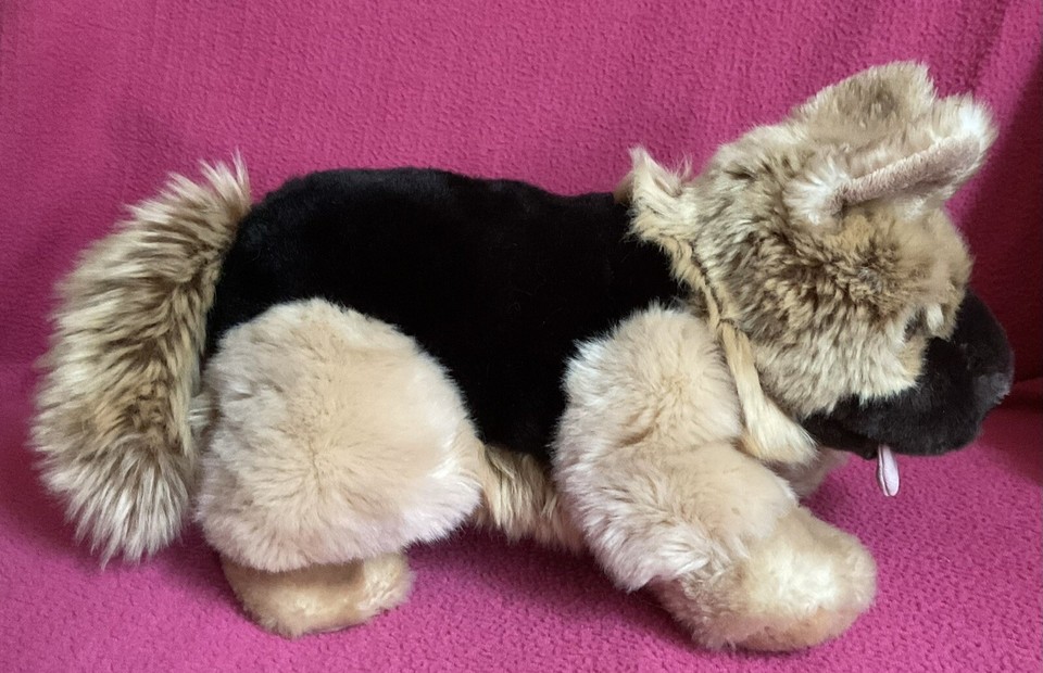 Keel Toys Signature Cuddle Puppies Alsatian Dog Textured Soft Plush Toy ...