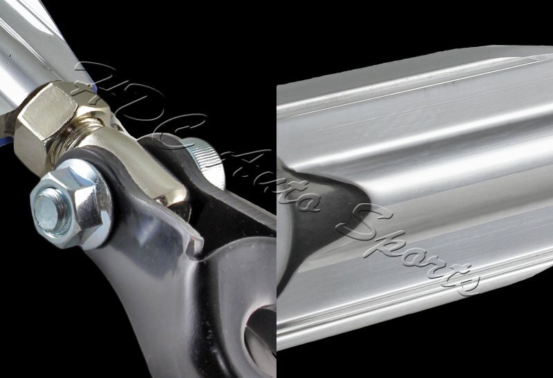 For 2002-2006 Acura RSX Silver CNC Aluminum Rear Lower Strut Bar Brace ...