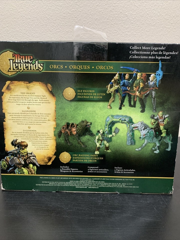 True Legends Mythical Warriors Green Orcs Action Figure Set Chap Mei ...