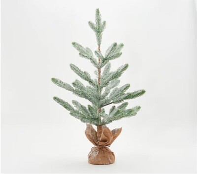 Home Reflections 30" Tabletop Tree with Burlap Base Christmas ...