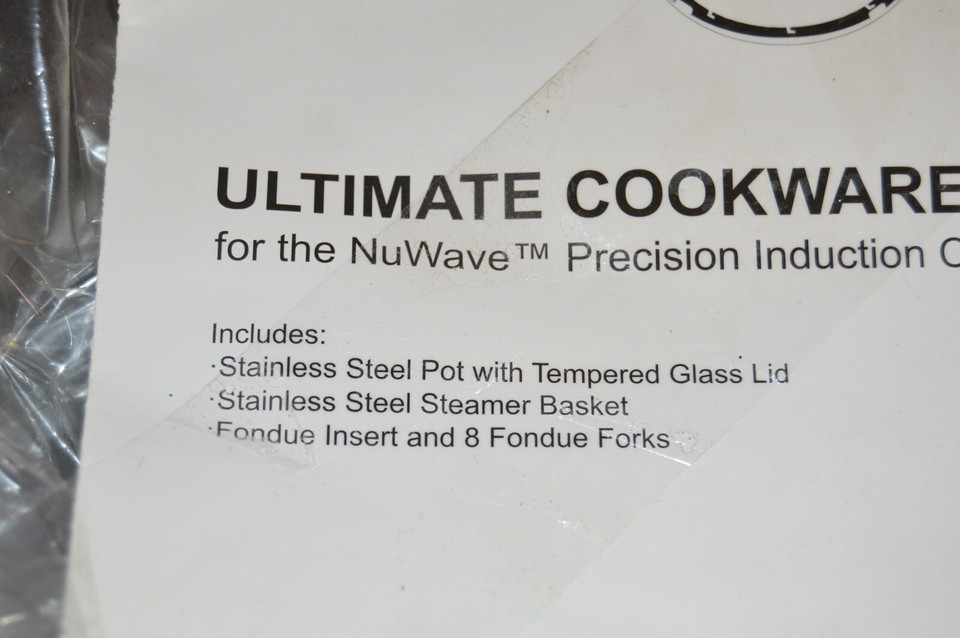NUWAVE Precision Ultimate Cookware Set #31120 Induction Cooktop Steamer ...