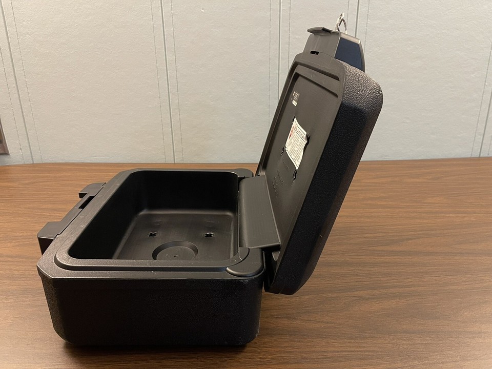 SENTRY HOME SECURITY PORTABLE FIRE PROOF LOCK BOX SAFE WITH 1 KEY FAST ...