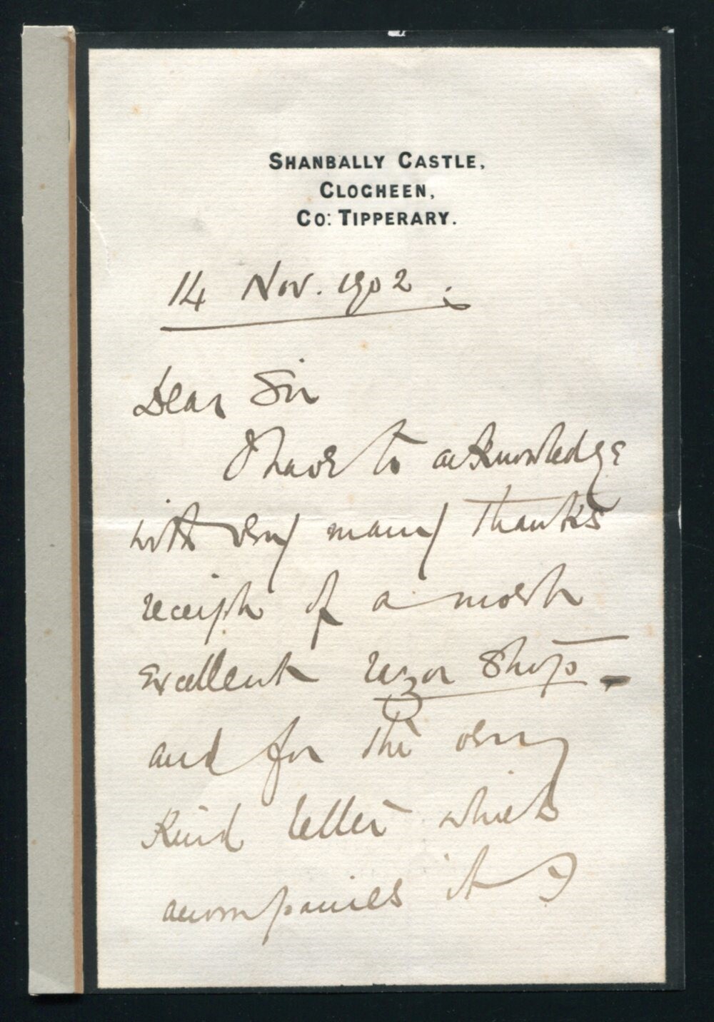 FINE LETTER GENERAL SIR REGINALD POLE CAREW ANGLO AFGHAN BOER WAR 1902 ...