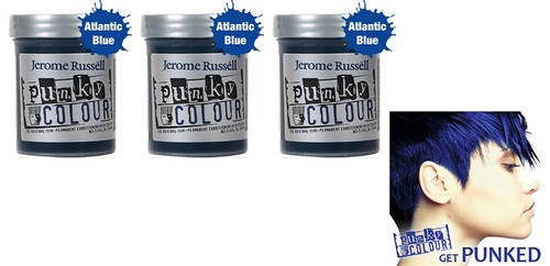 3 X Jerome Russell Punky Colour Semi-Permanent Hair Color 1404 Atlantic ...
