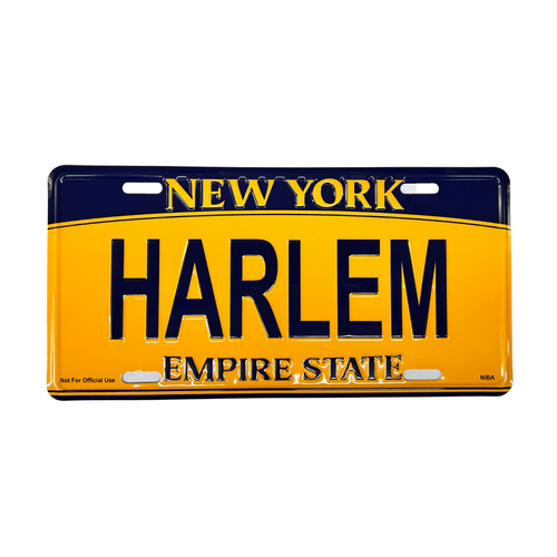 NEW YORK- HARLEM: Souvenir License Plate for Art, Craft, Gift ...