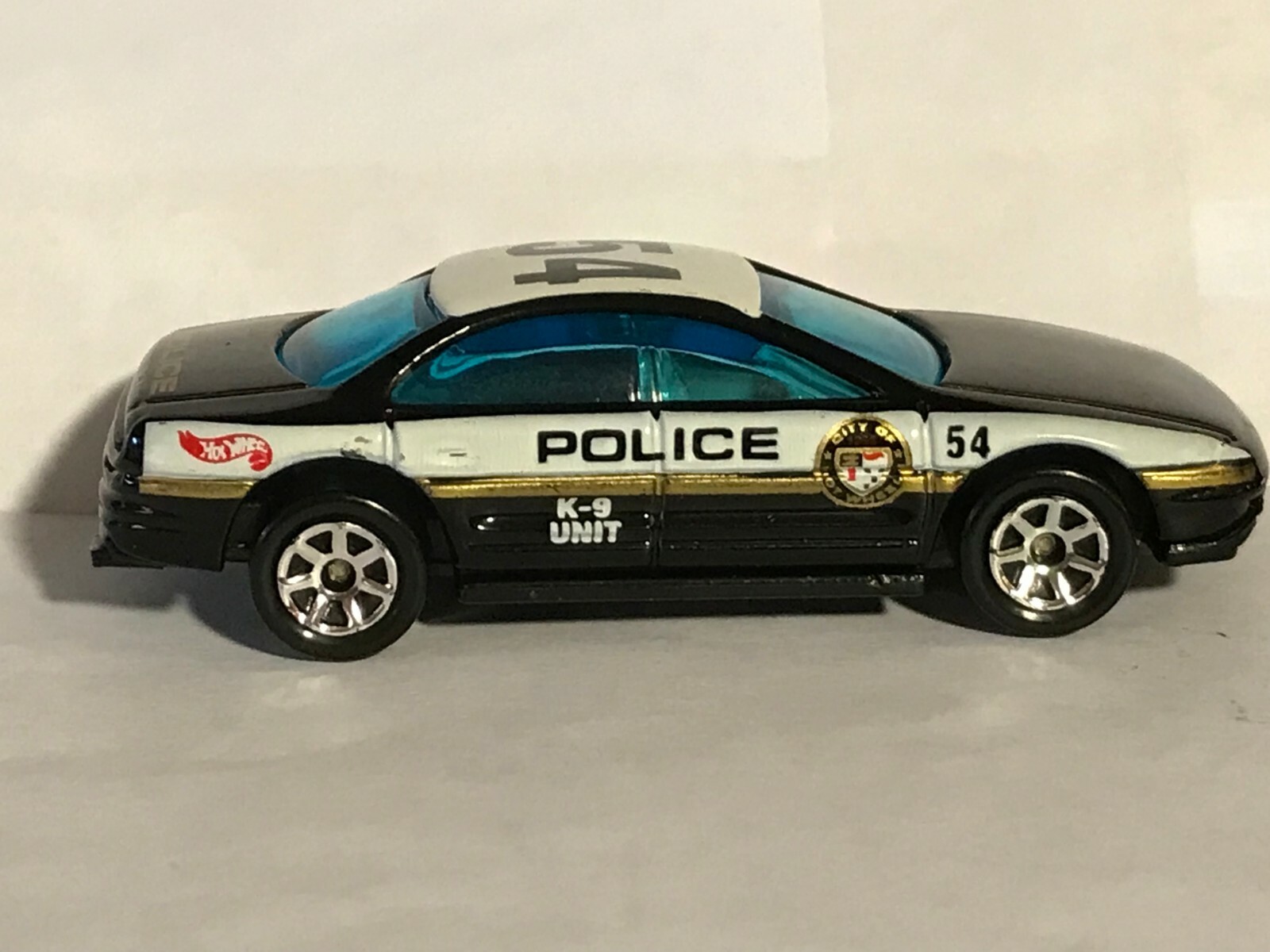 Hot Wheels - 93 Warner - Police Car - K9 Unit #54 - Die-Cast - Approx ...