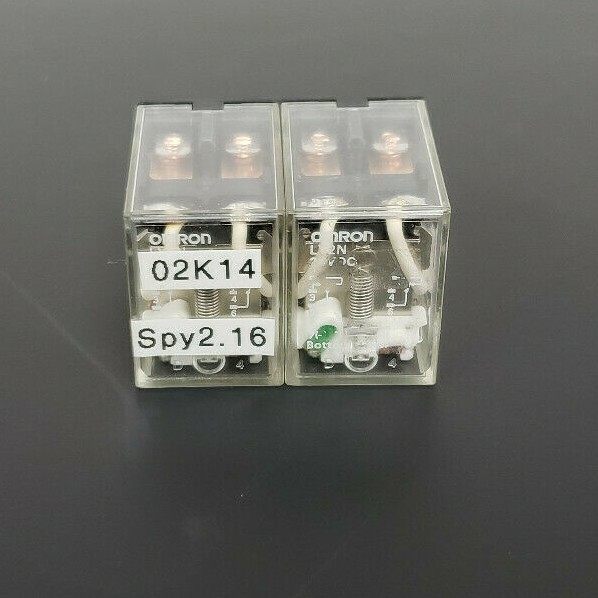 LOT OF 2 OMRON LY2N 24VDC RELAYS 1/2HP 120VAC 12A 240VAC | eBay