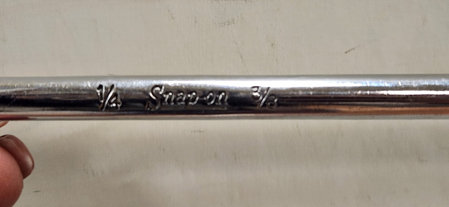 Snap-On Tools 1/4-3/8” BRAKE BLEEDER OFFSET WRENCH B1458C 6 Point ...