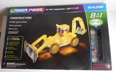 Laser Pegs builder 8 in 1 construction toy new in box sealed Light Up ...