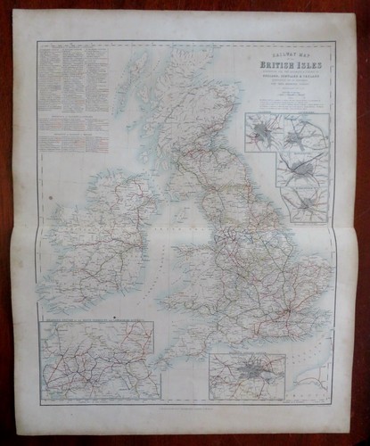 British Isles Railways Ireland England Scotland Wales c. 1855-60 ...